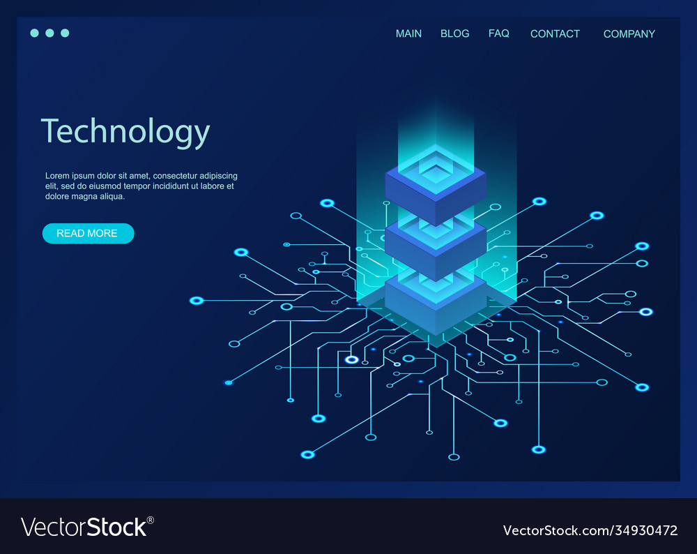 Big data analysis algorithm Royalty Free Vector Image