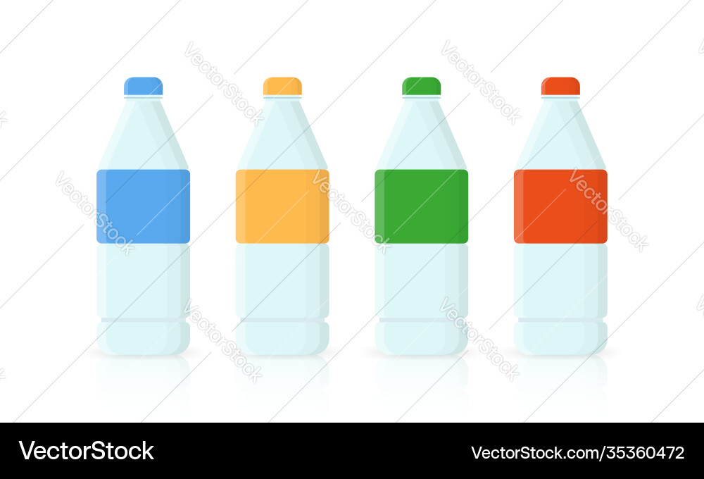 Bottle water icon in flat style isolated Vector Image