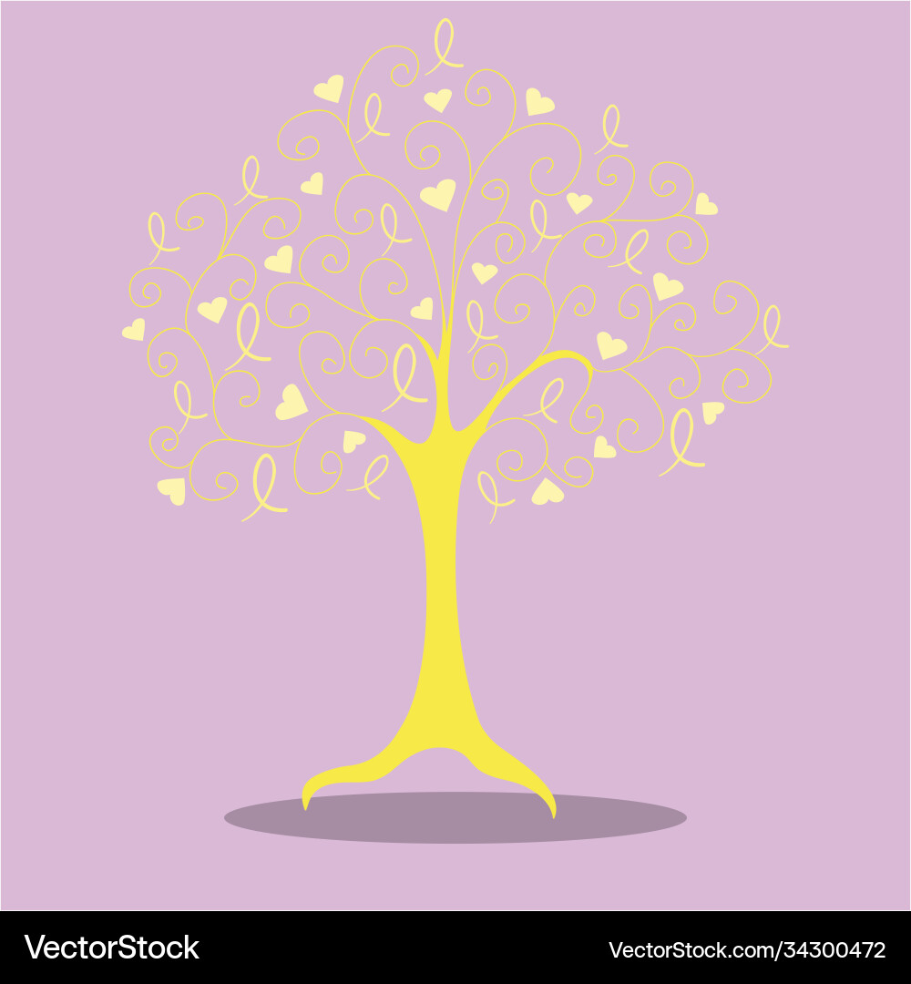 Cancer corauge tree 02 Royalty Free Vector Image
