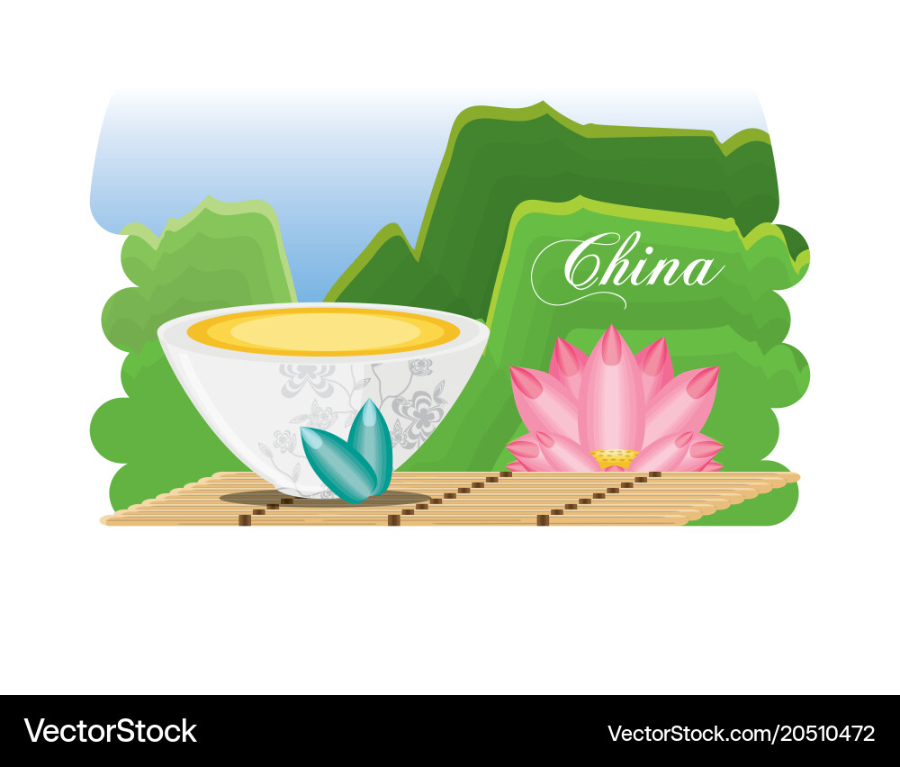 Delicious chinese rice icon Royalty Free Vector Image