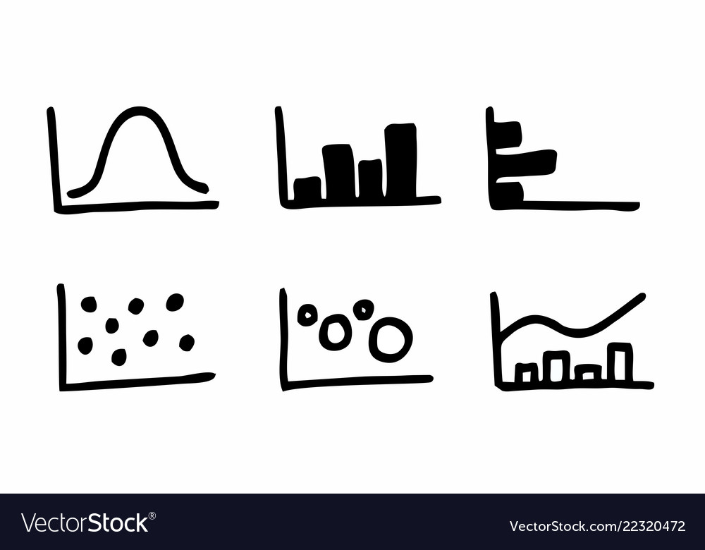 Set of charts Royalty Free Vector Image - VectorStock