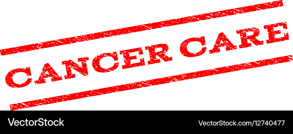 Cancer care watermark stamp Royalty Free Vector Image