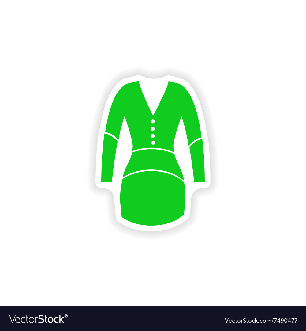 Concept Stylish Paper Sticker On White Background Vector Image