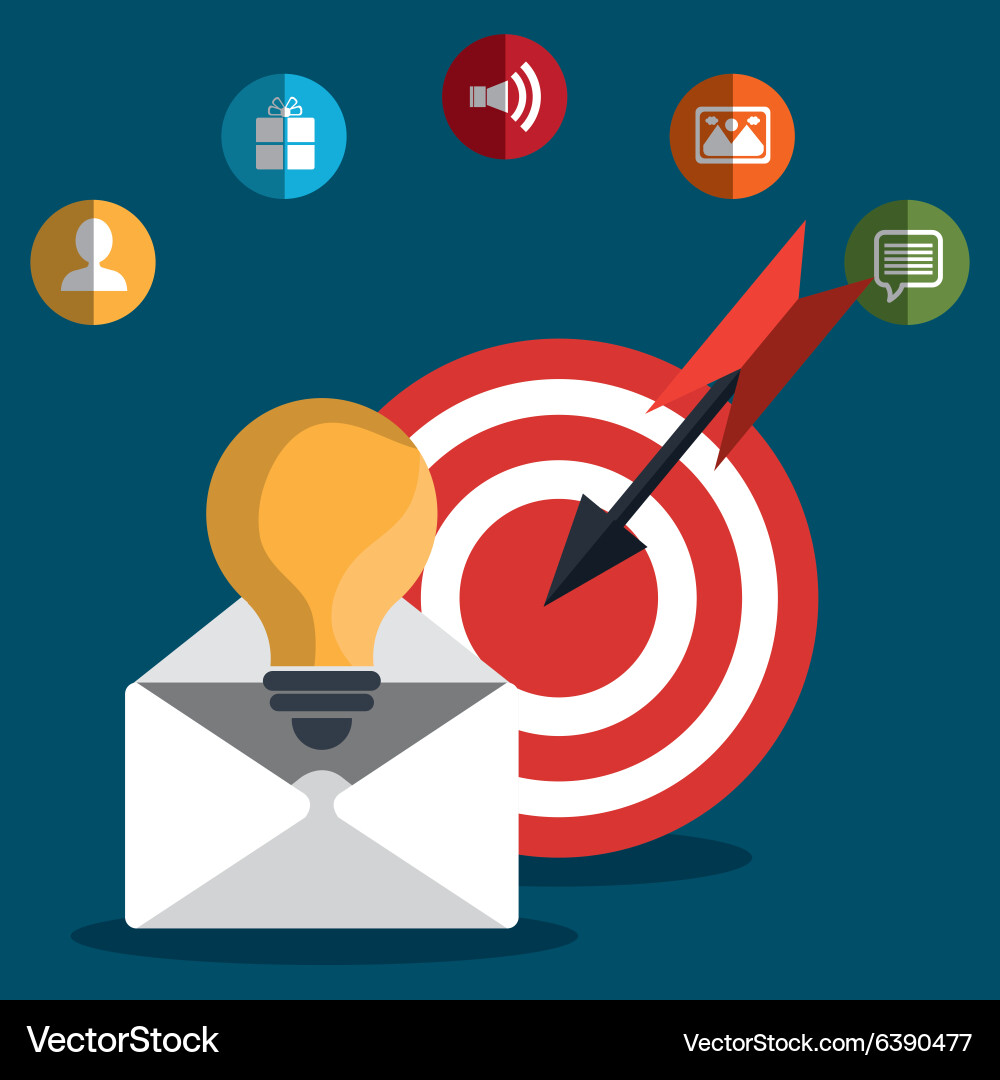 Digital marketing and advertising Royalty Free Vector Image