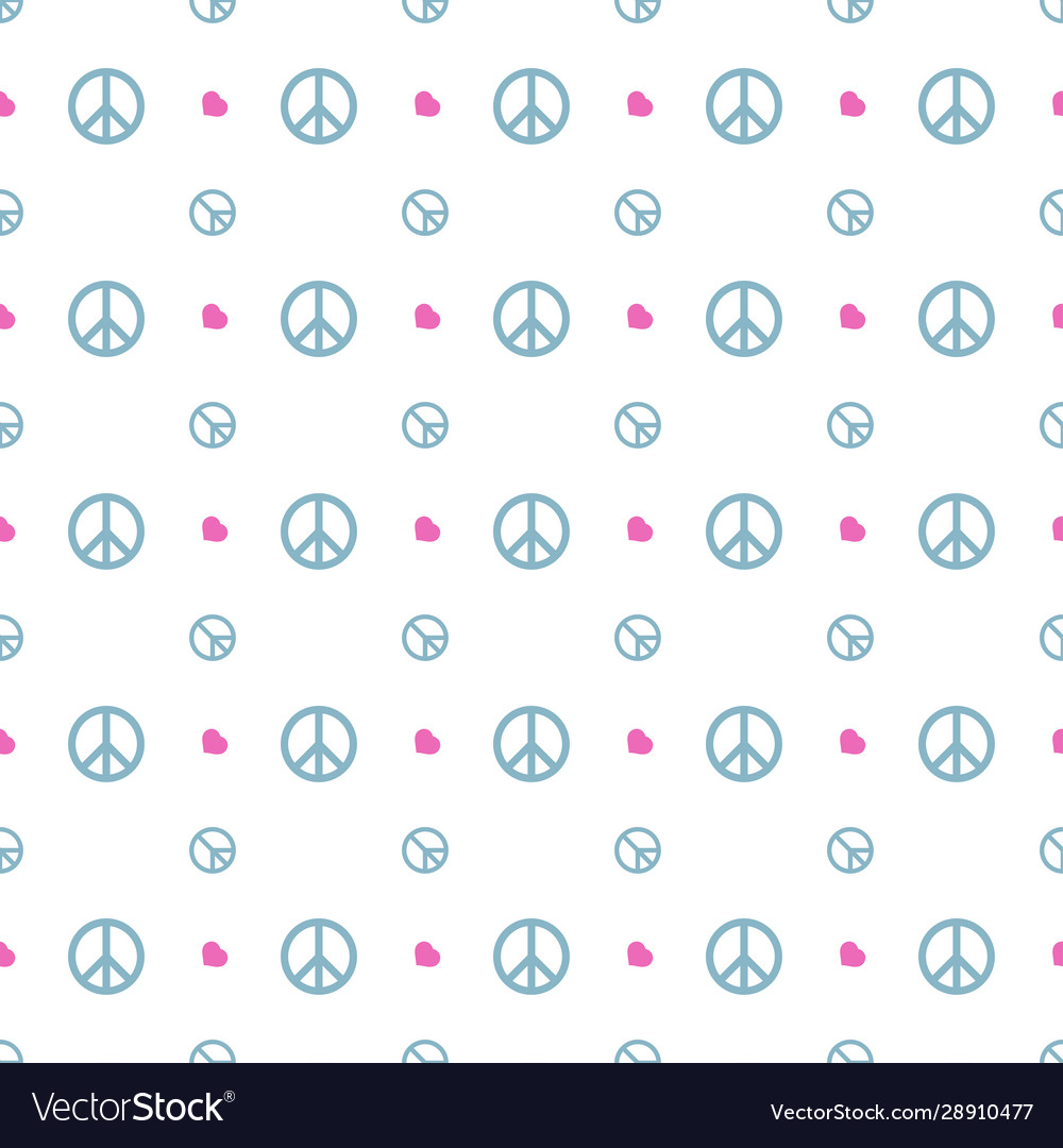 Peace day elements seamless pattern background Vector Image