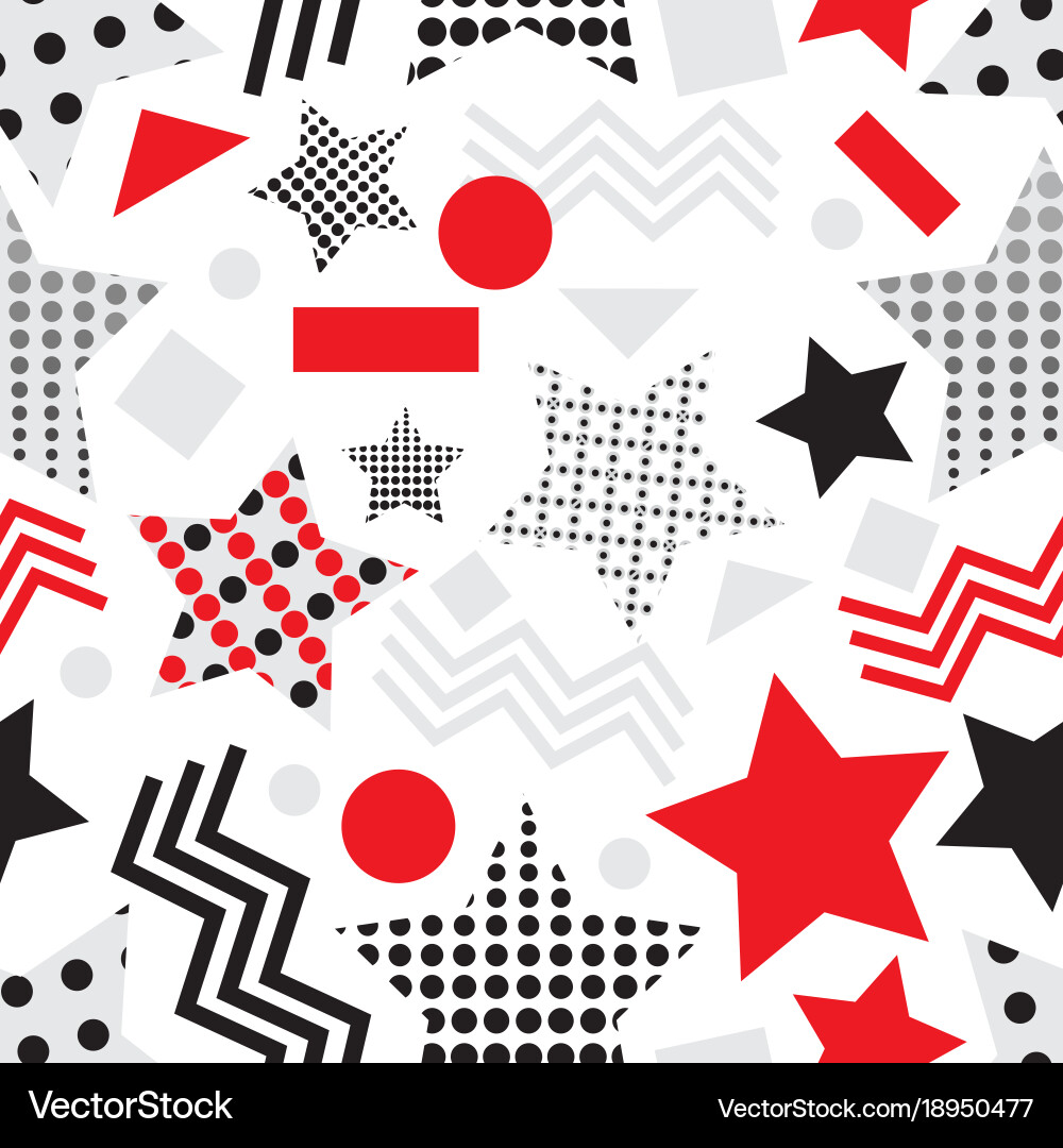 Star seamless pattern Royalty Free Vector Image