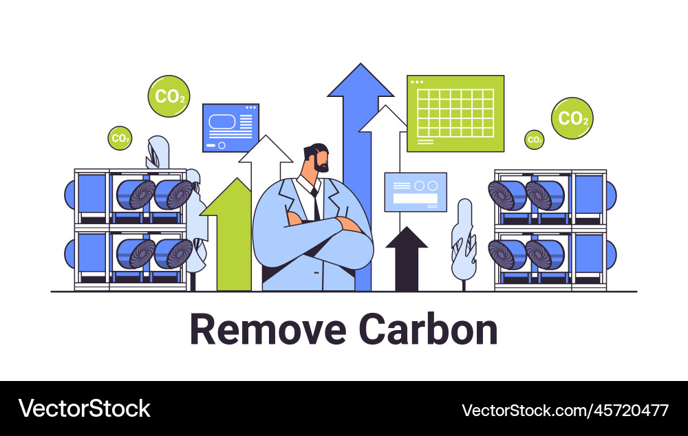 Successful businessman with upward arrows remove Vector Image