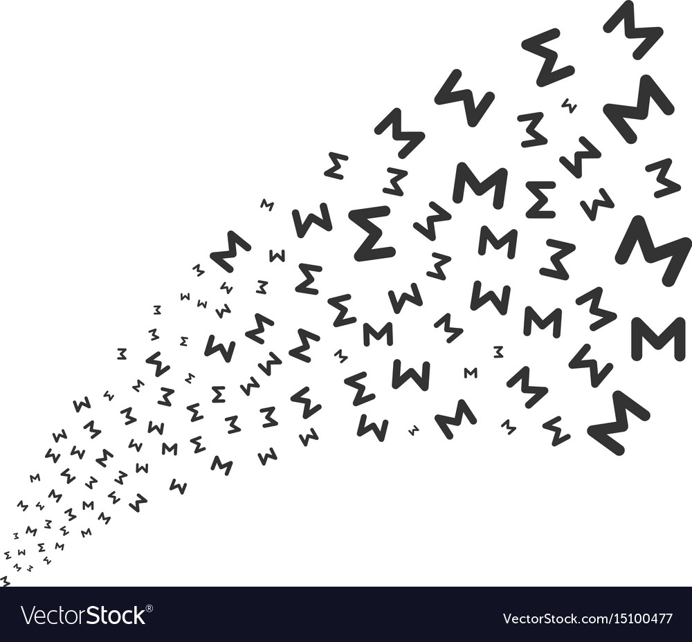 Sum source stream Royalty Free Vector Image - VectorStock
