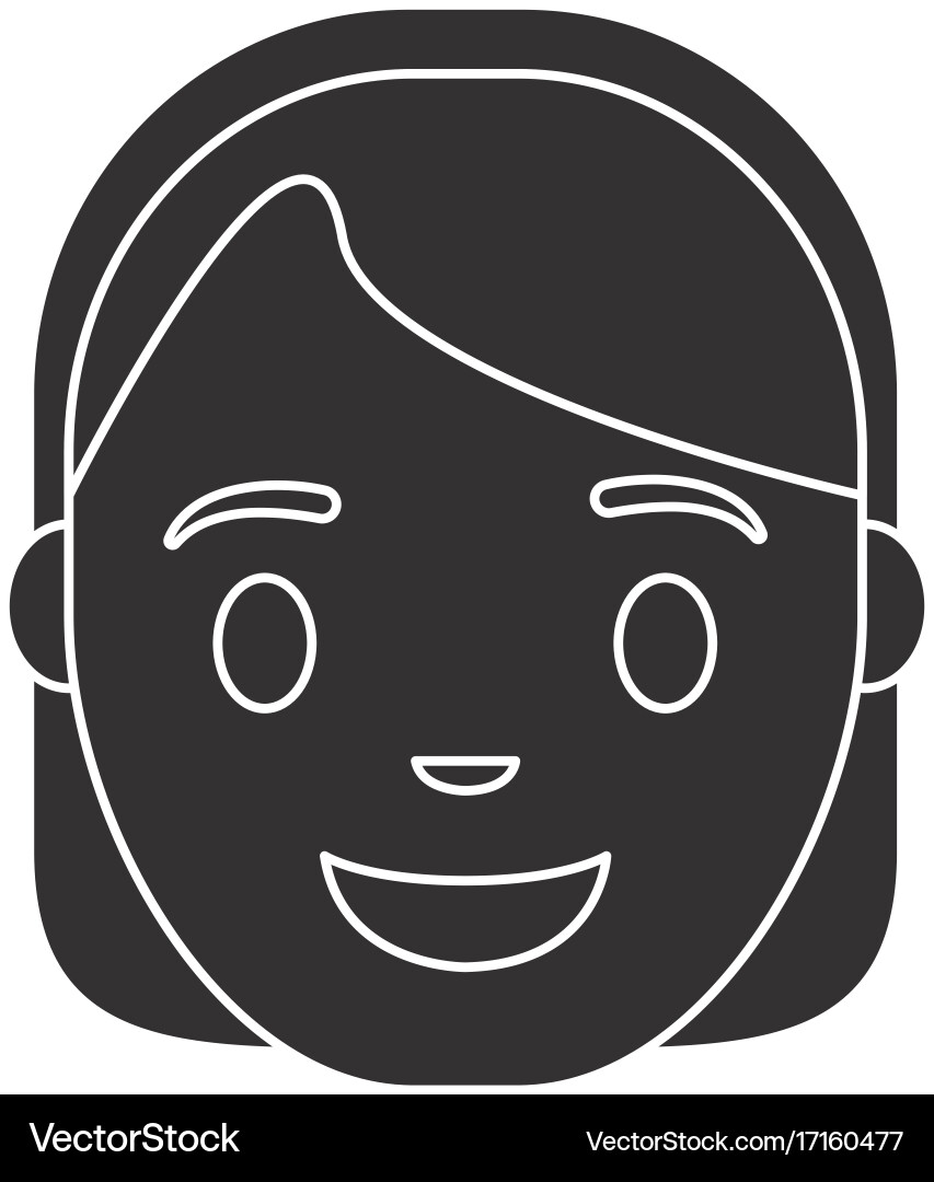 Woman face icon Royalty Free Vector Image - VectorStock