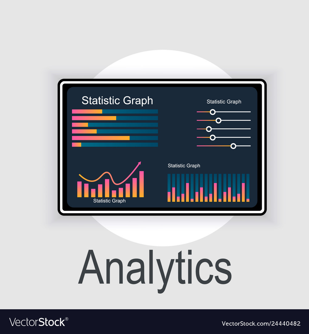 Data analysis and Royalty Free Vector Image - VectorStock