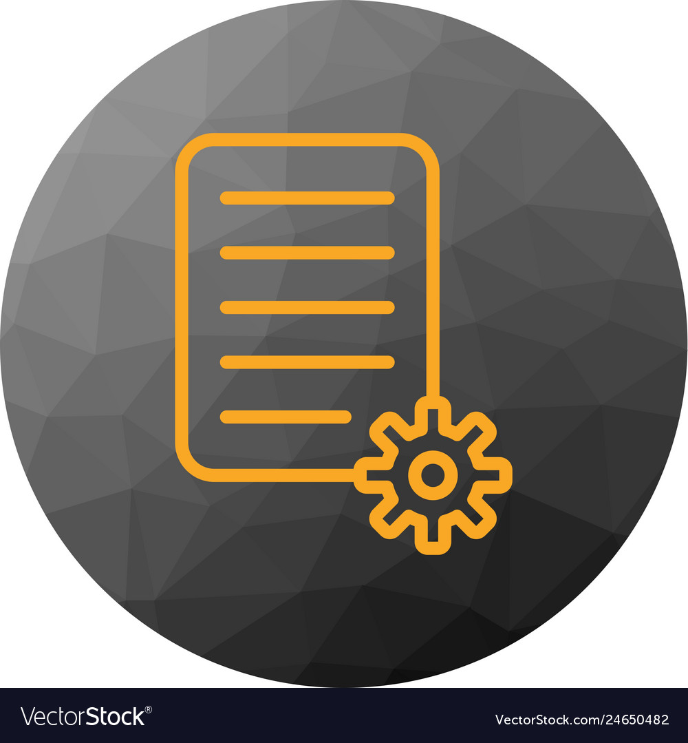 Document setting icon Royalty Free Vector Image