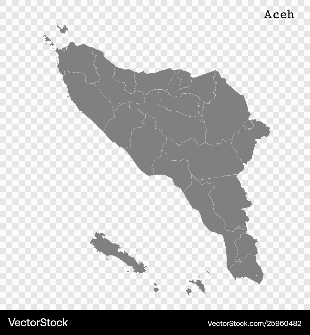 High quality map is a province indonesia Vector Image