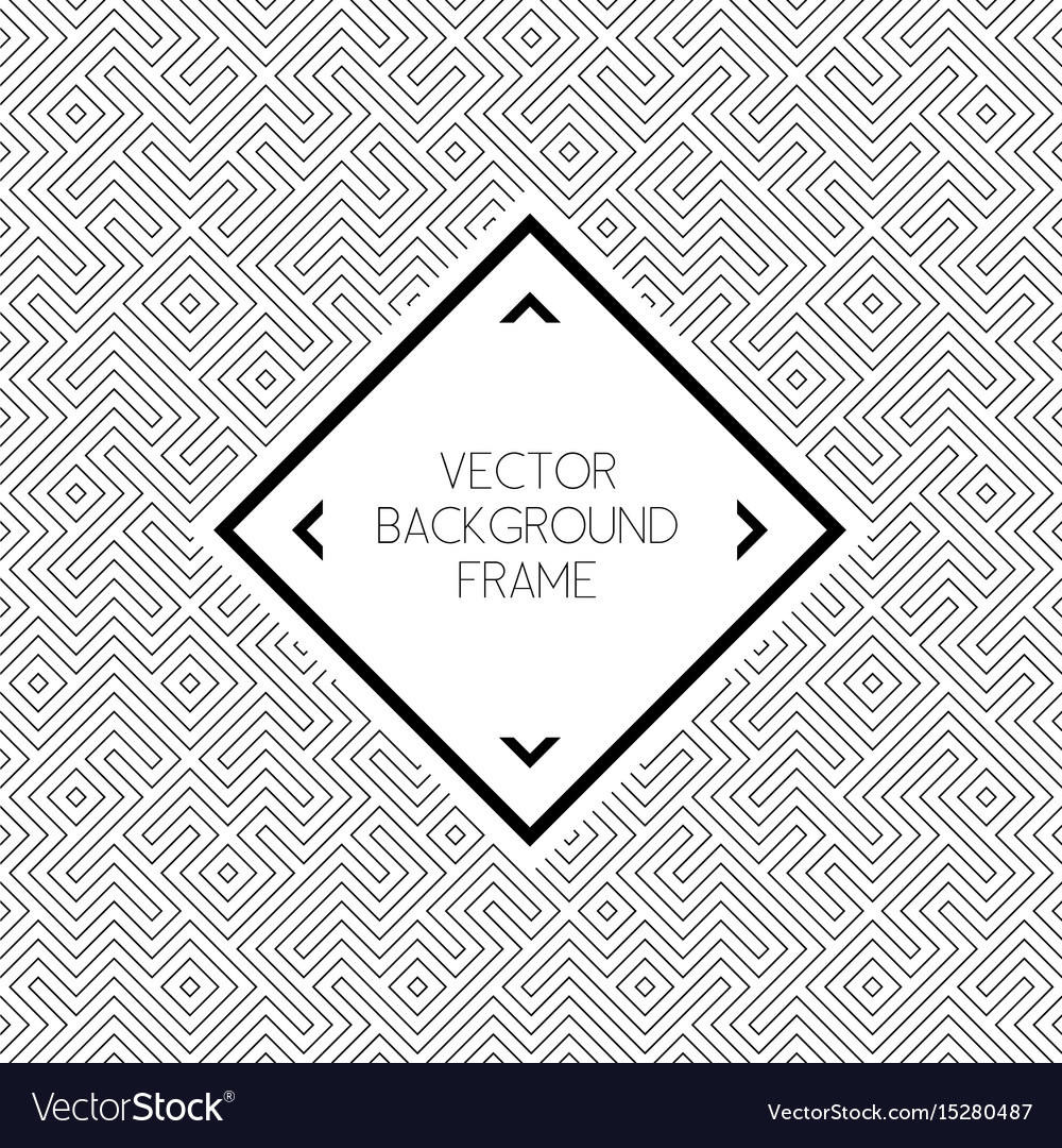 Background pattern with frame Royalty Free Vector Image