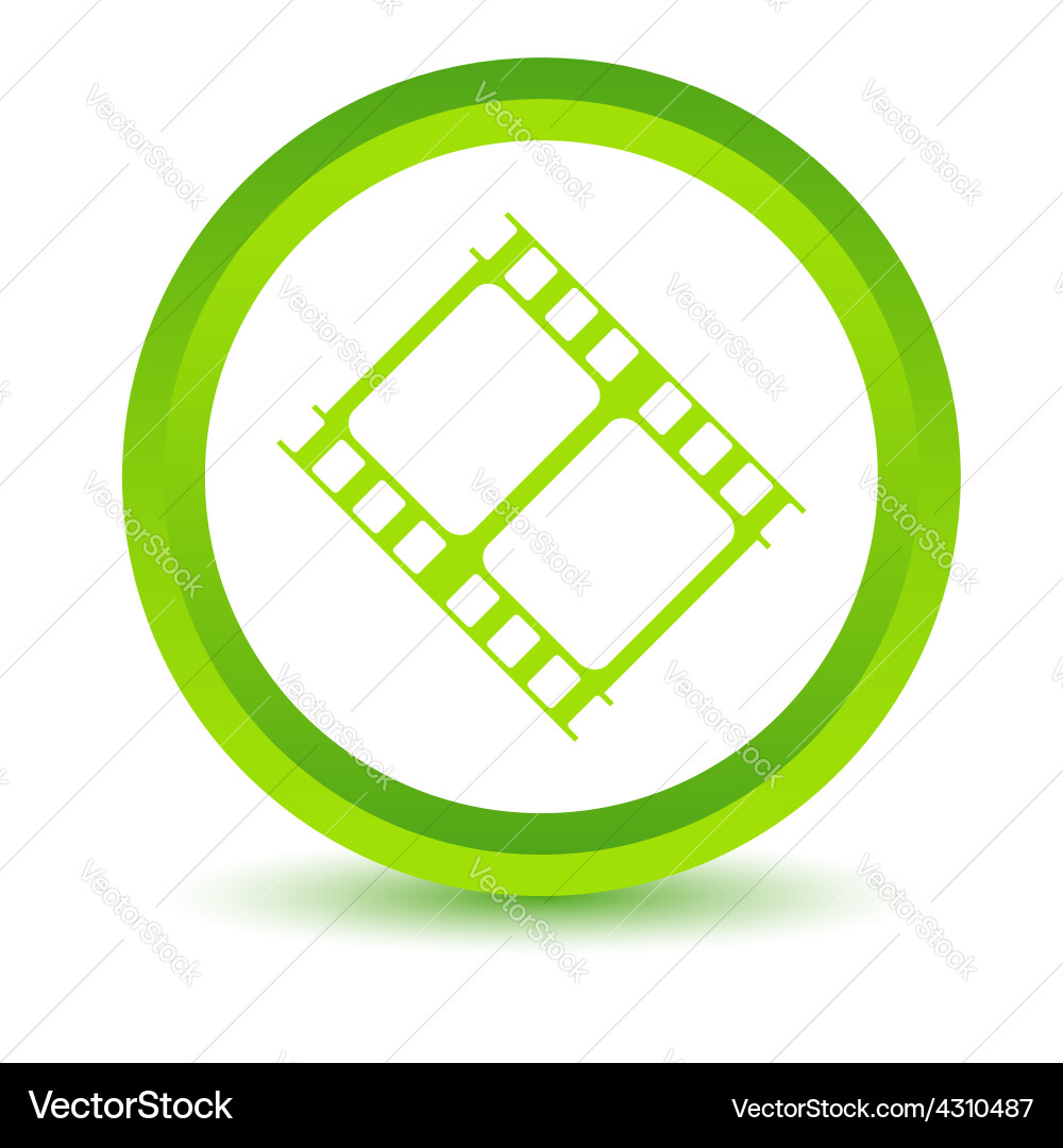 Green movie icon Royalty Free Vector Image - VectorStock
