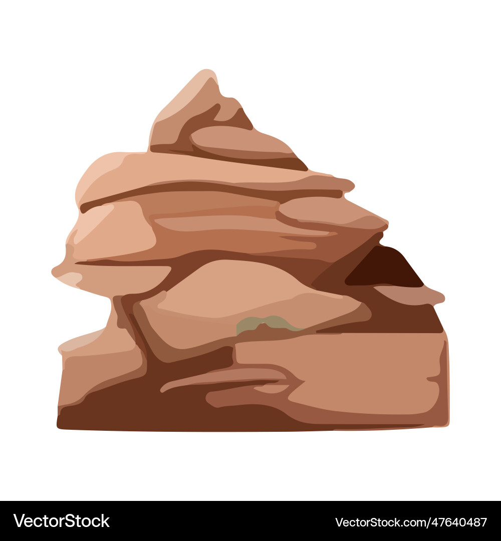 Rocky landscapes stone Royalty Free Vector Image
