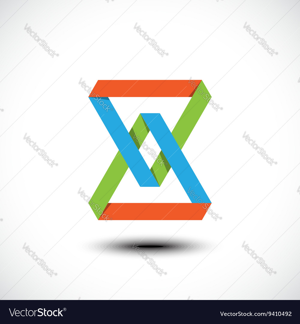 Business abstract icon Royalty Free Vector Image