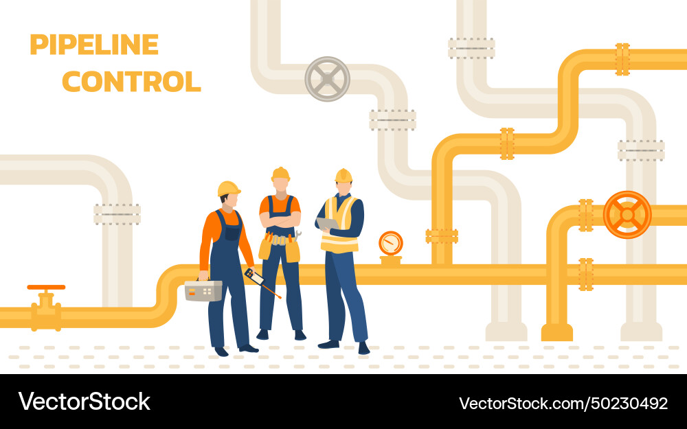 Gas pumping station industry Royalty Free Vector Image