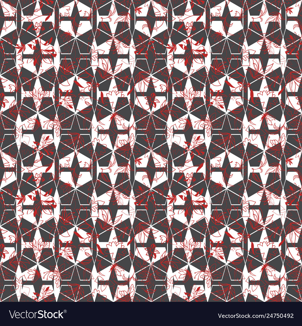 Geometric seamless repeat pattern Royalty Free Vector Image