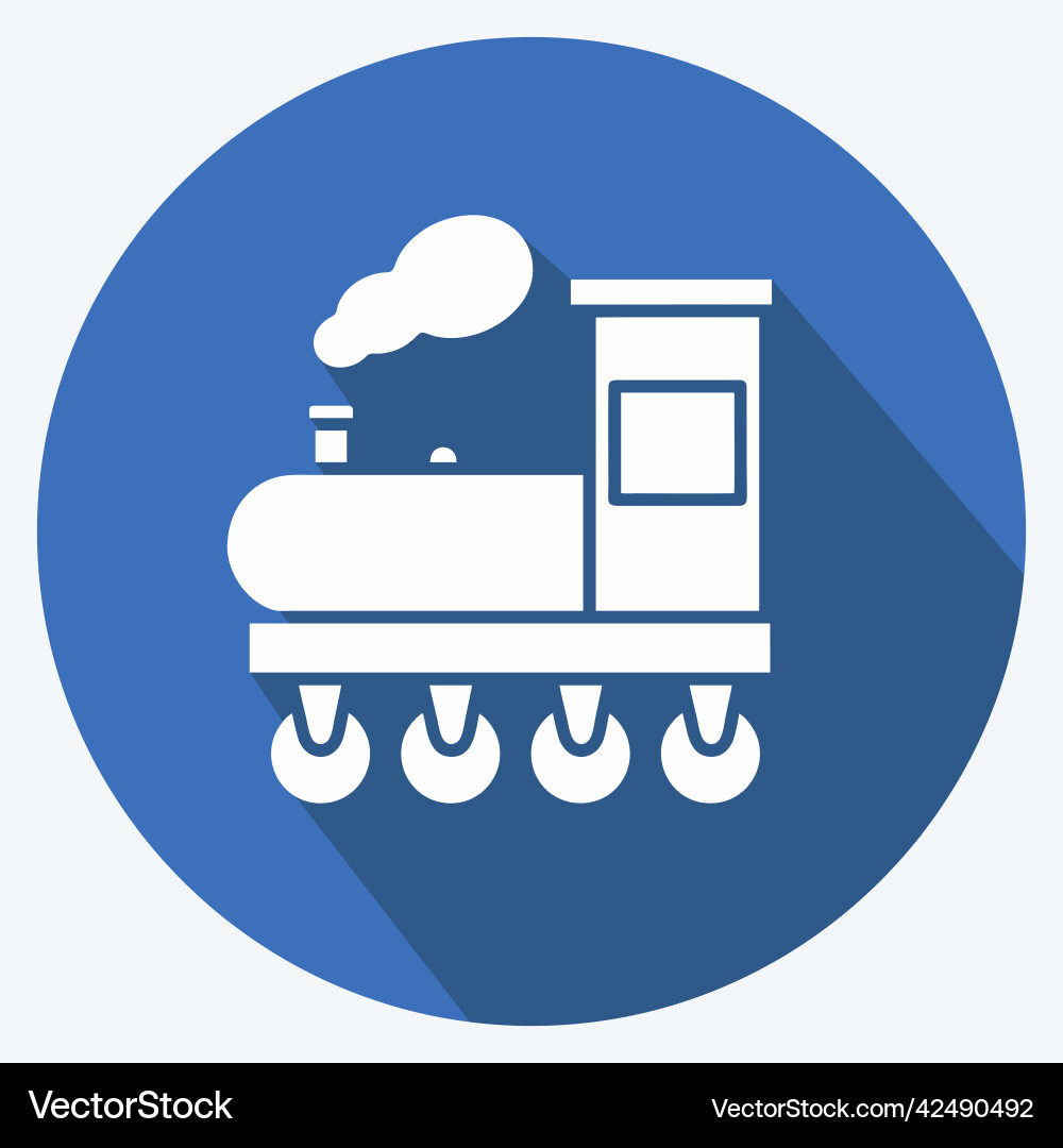 Icon steam train suitable for education symbol Vector Image
