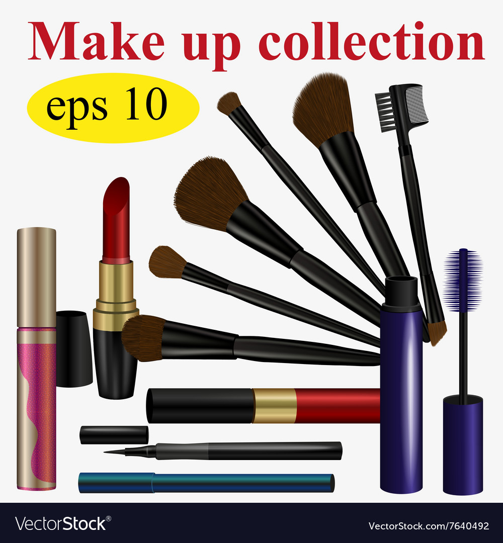 Make up set Royalty Free Vector Image - VectorStock