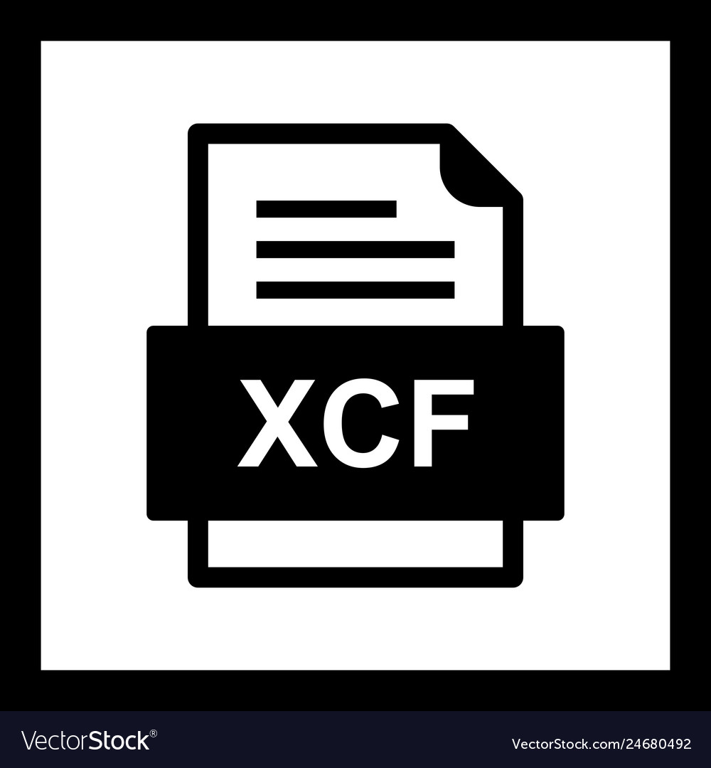 Xcf file document icon Royalty Free Vector Image Xcf file document icon Royalty Free Vector Image