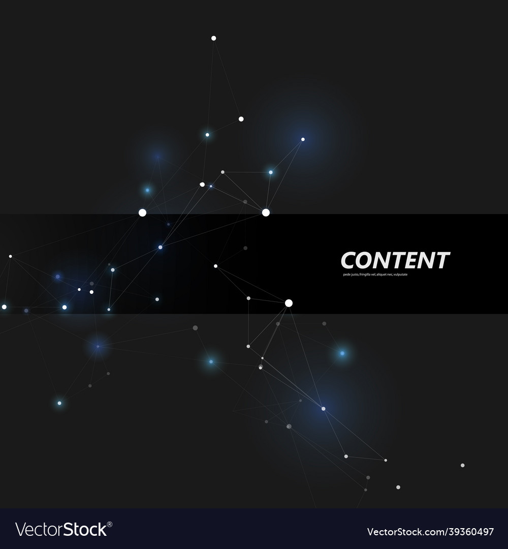 Abstract triangle structure network design Vector Image