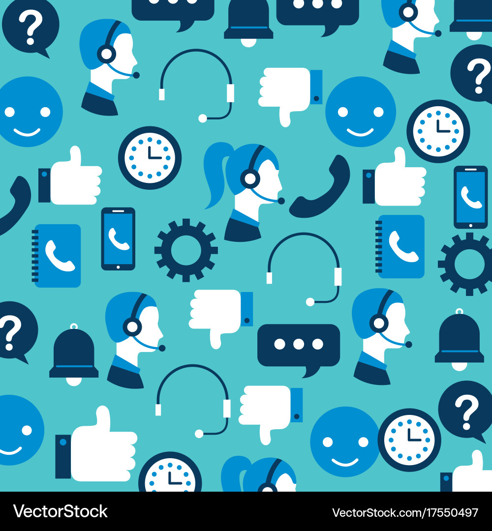 Collection icons customer service instrument Vector Image