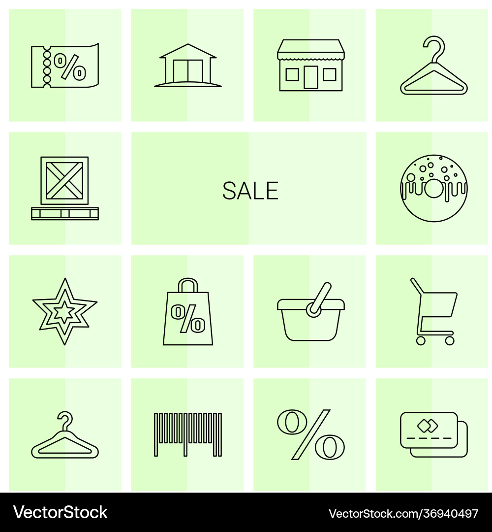 Sale icons Royalty Free Vector Image - VectorStock
