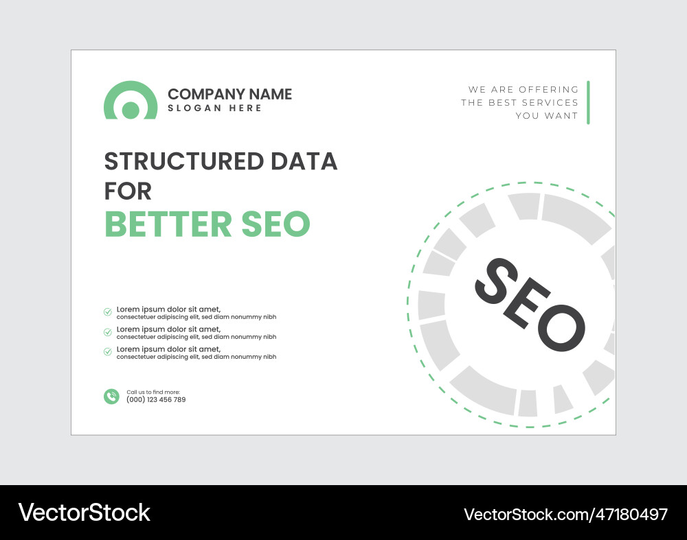 Search engine service provider banner for social Vector Image