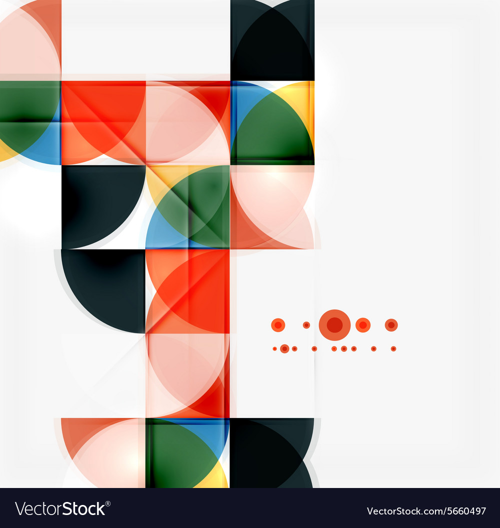 Semicircle triangle pattern Royalty Free Vector Image