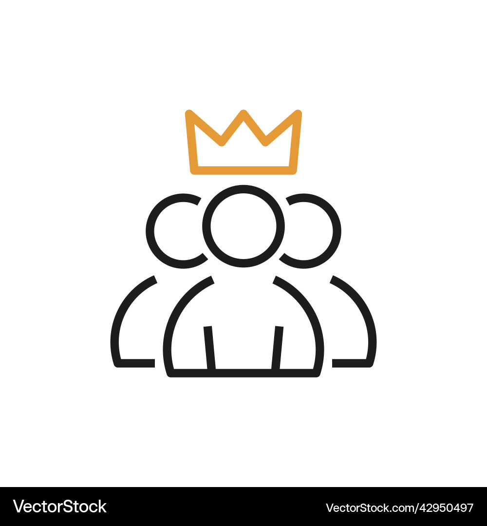 Vip user customer icon person profile Royalty Free Vector