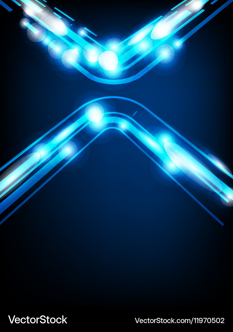 Blue techno background Royalty Free Vector Image