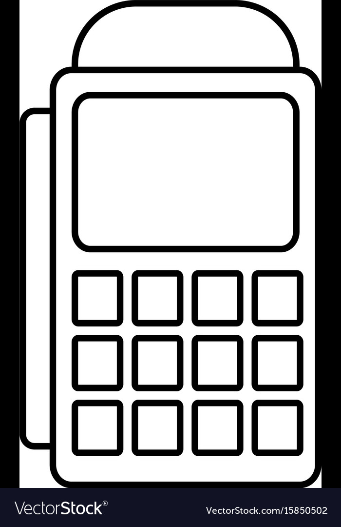 Dataphone device icon Royalty Free Vector Image