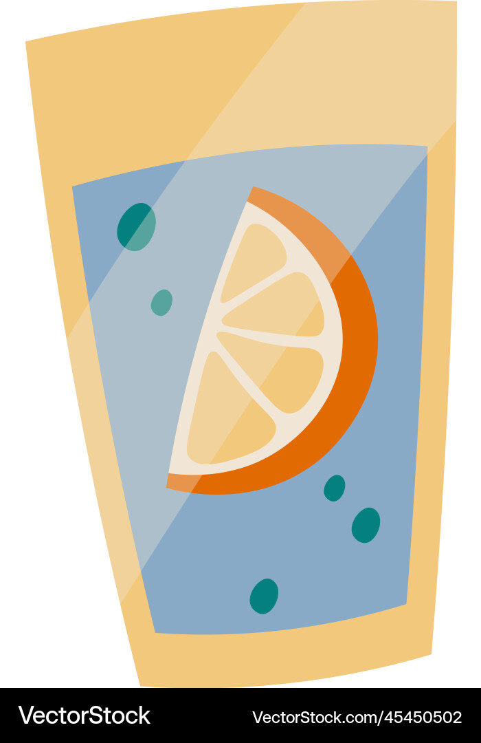 Fresh citrus orange tea in paper package Vector Image