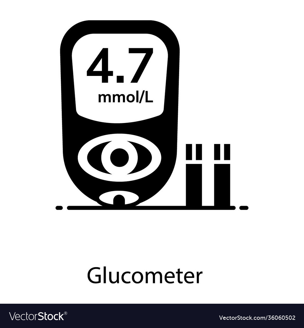 Glucometer Royalty Free Vector Image - VectorStock