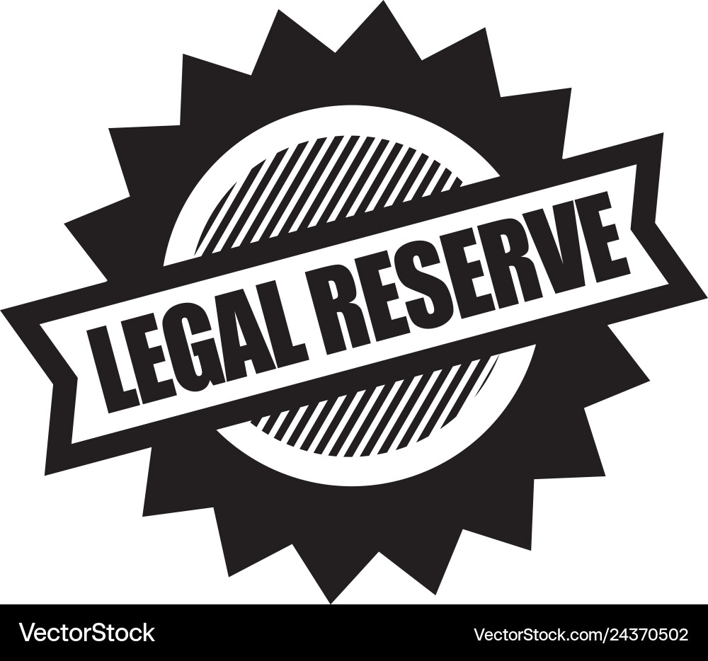 Legal reserve stamp on white Royalty Free Vector Image