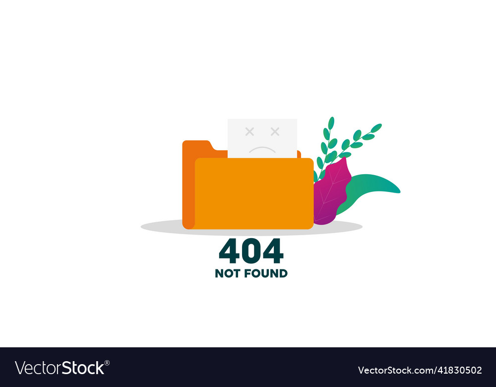 No data empty data concept Royalty Free Vector Image