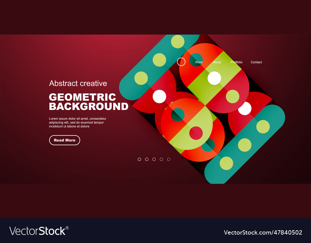 Simple circles and round elements pattern Vector Image