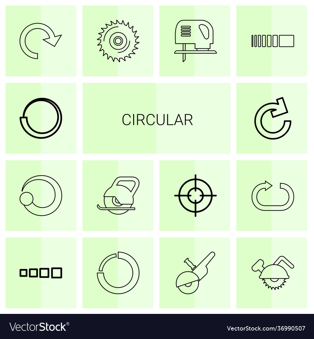 Circular icons Royalty Free Vector Image - VectorStock