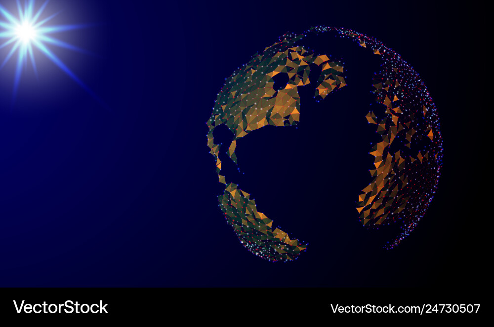 Eps 10 abstract image of a planet earth Royalty Free Vector