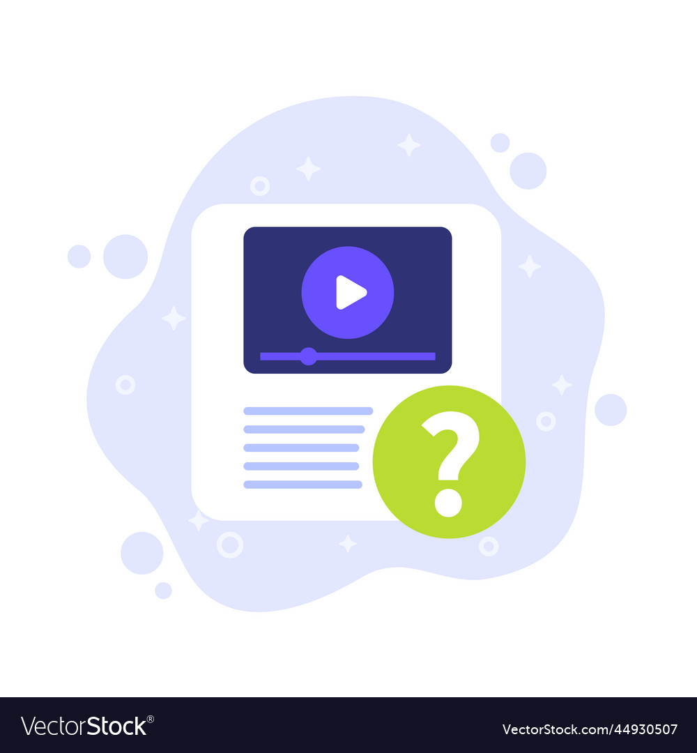Explainer video icon Royalty Free Vector Image
