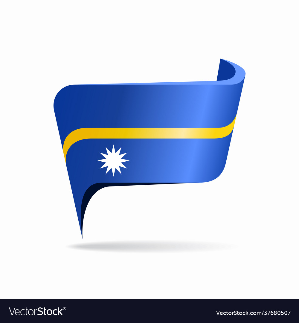 Nauru Flag Map Pointer Layout Royalty Free Vector Image