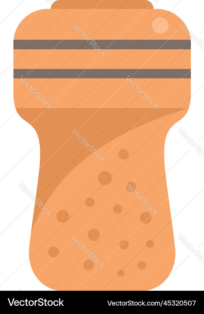 Wood waste icon flat organic trash Royalty Free Vector Image