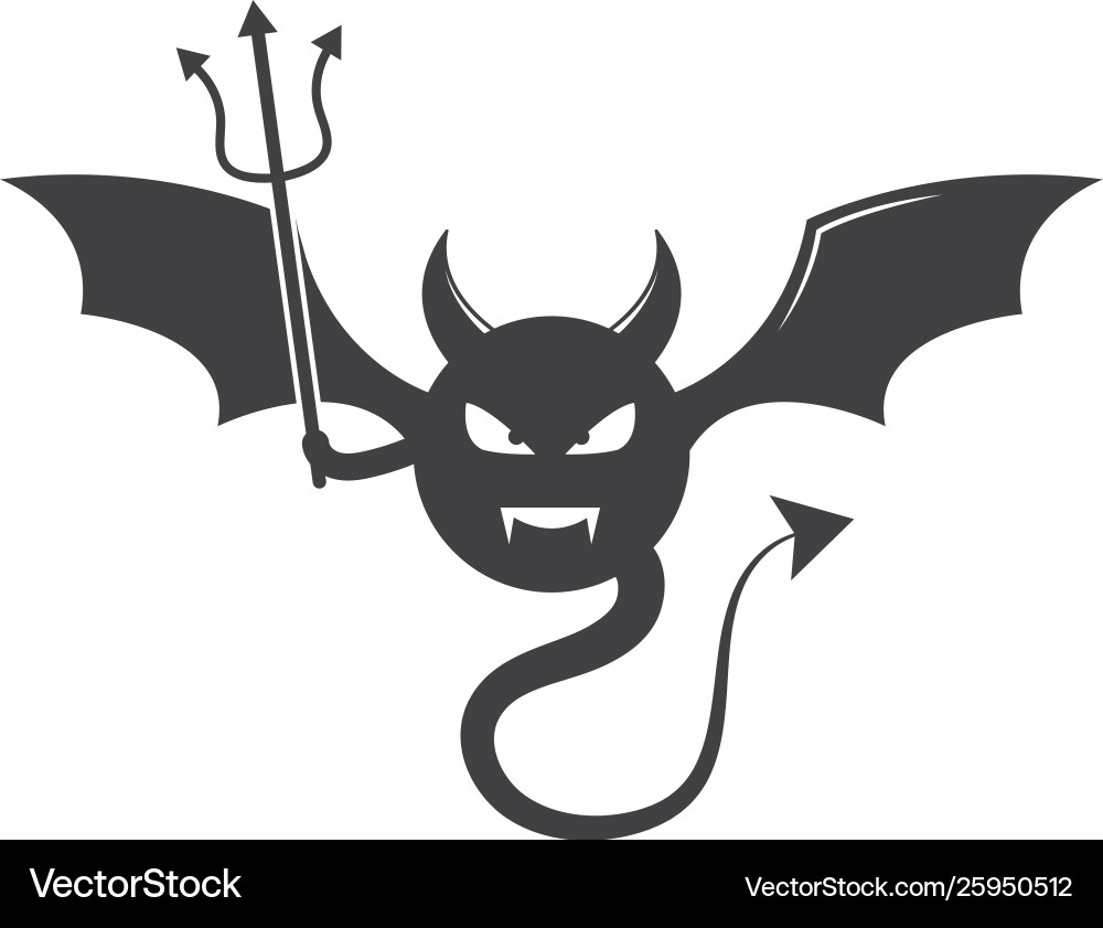 Devil logo Royalty Free Vector Image - VectorStock