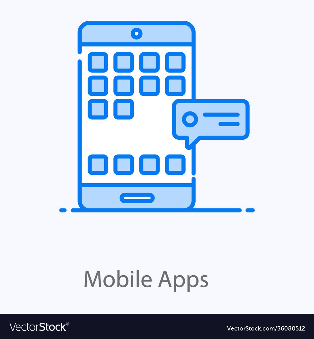 Mobile apps Royalty Free Vector Image - VectorStock
