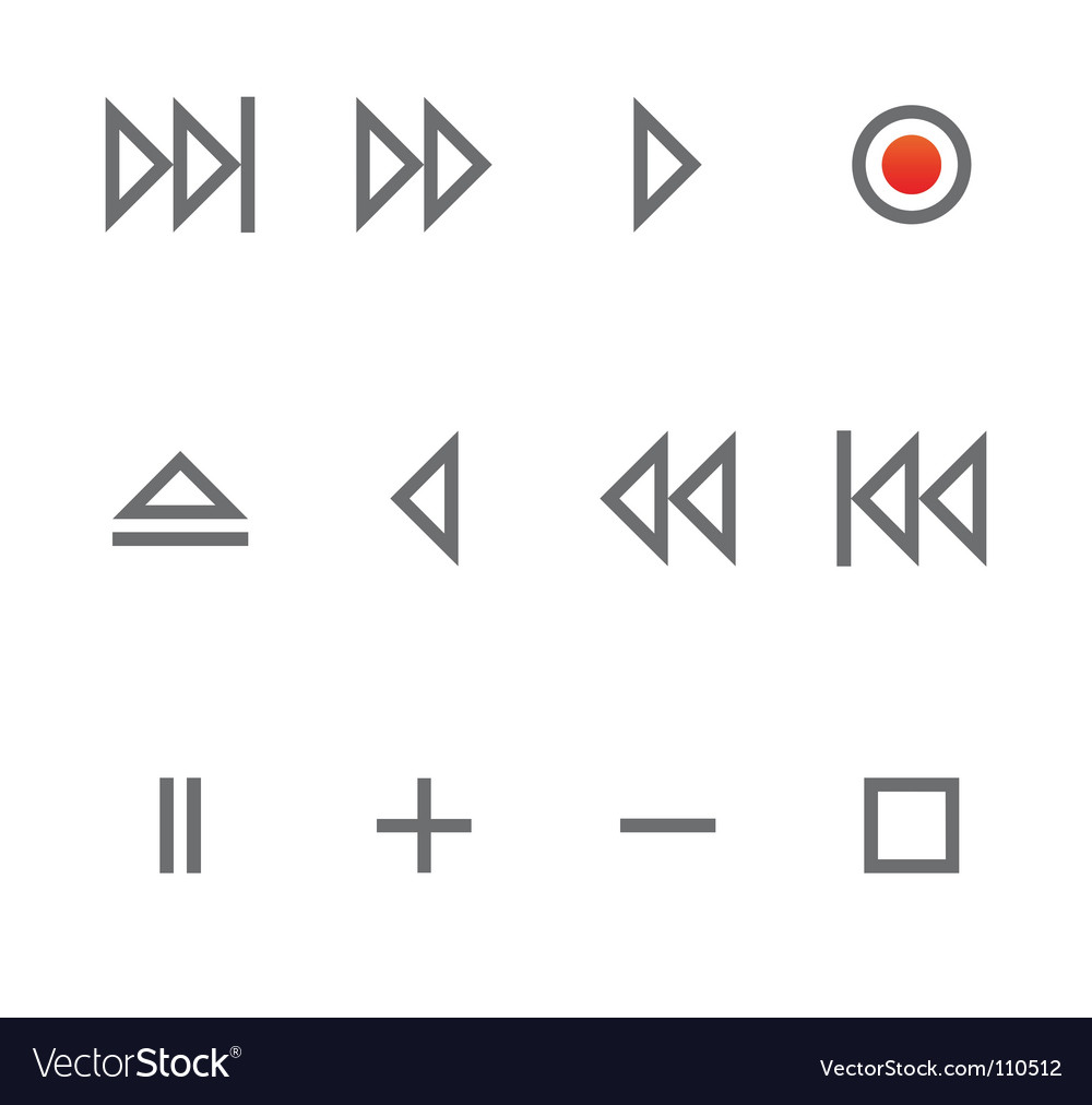 Simple icons Royalty Free Vector Image - VectorStock