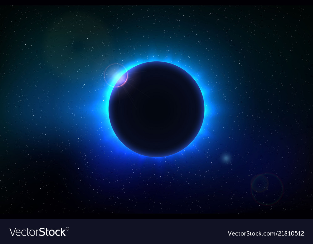 Total solar eclipse Royalty Free Vector Image - VectorStock Total solar eclipse Royalty Free Vector Image - VectorStock