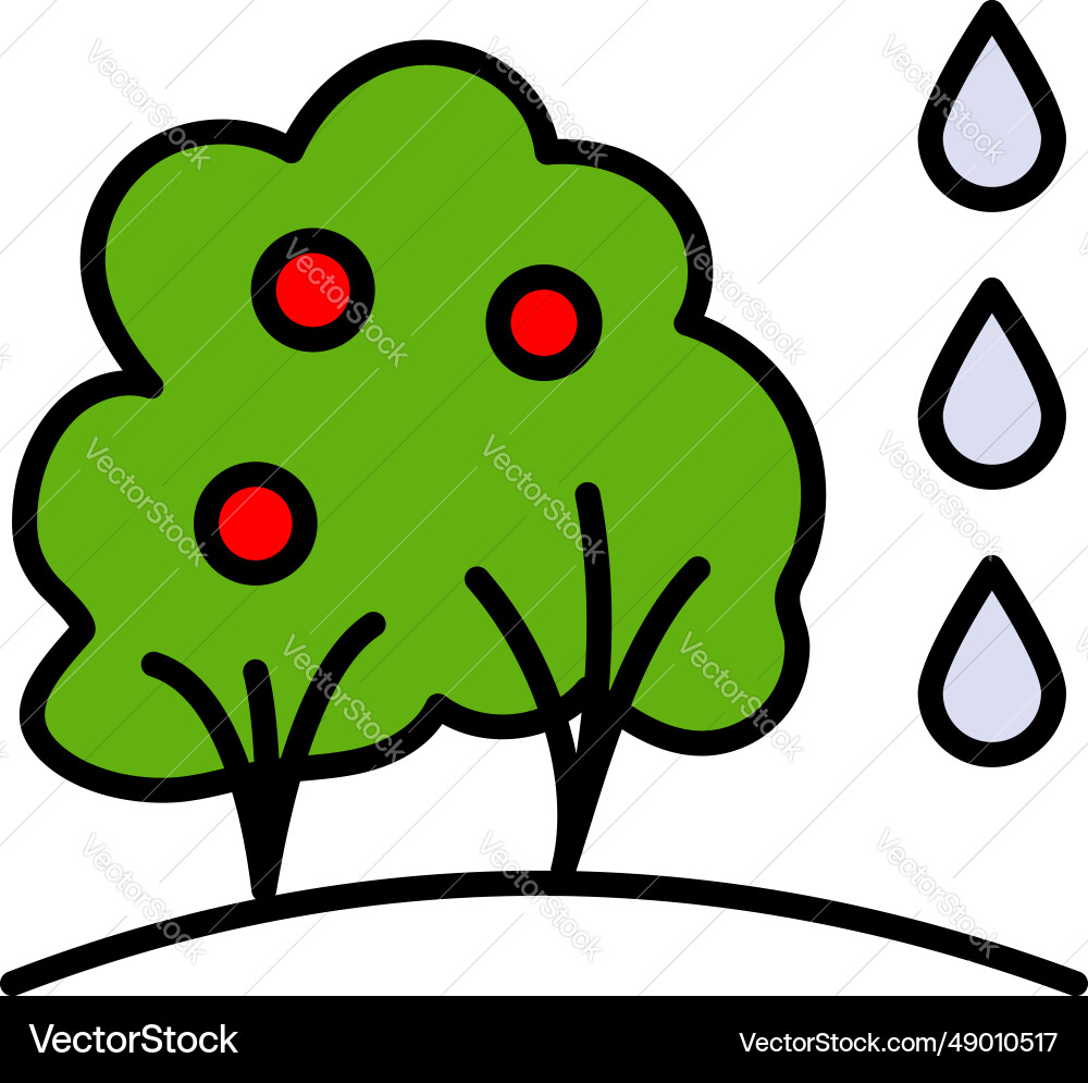 Fruit tree icon related to farming and farm Vector Image