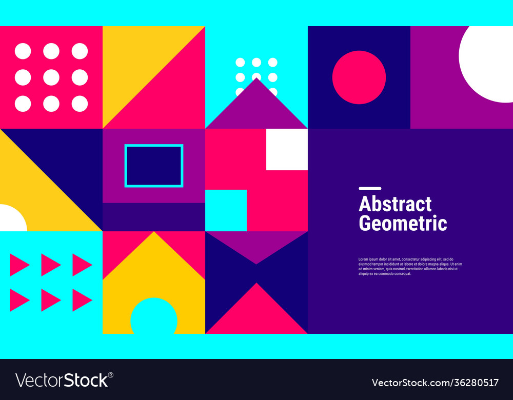 Geometric pattern background Royalty Free Vector Image