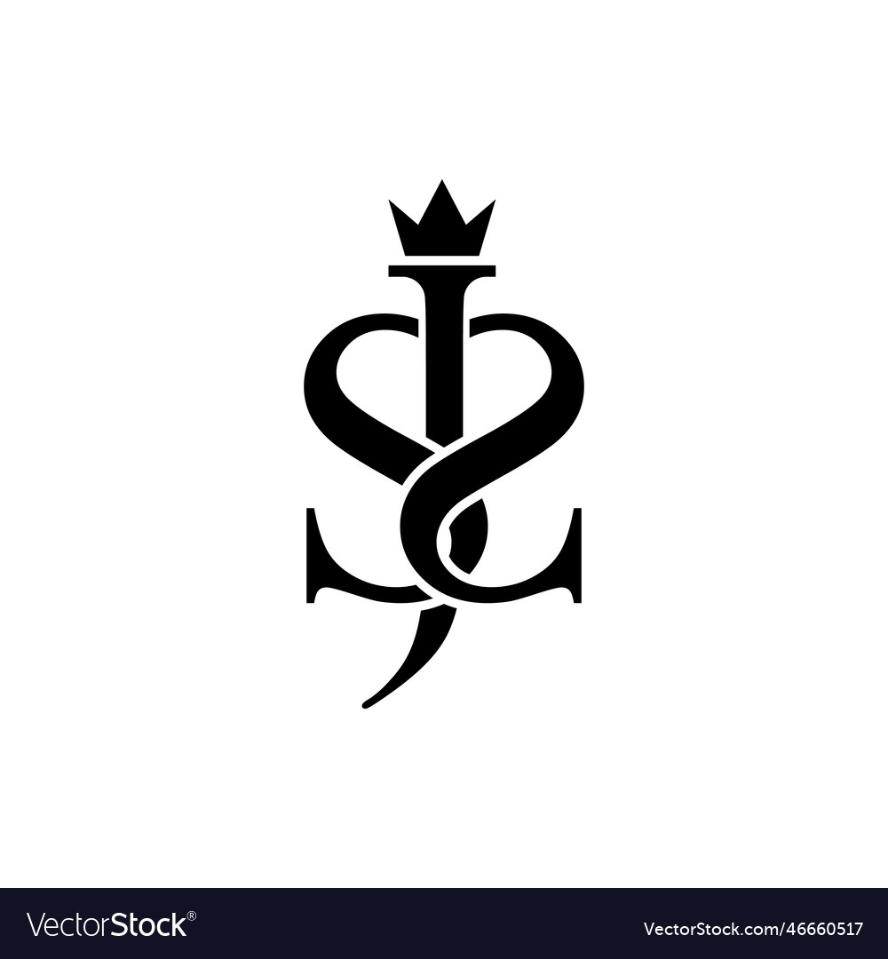 Sjs Initials Logo Design Initial Letter Logo Vector Image
